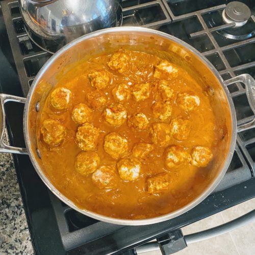 Tikka Masala Turkey Meatballs