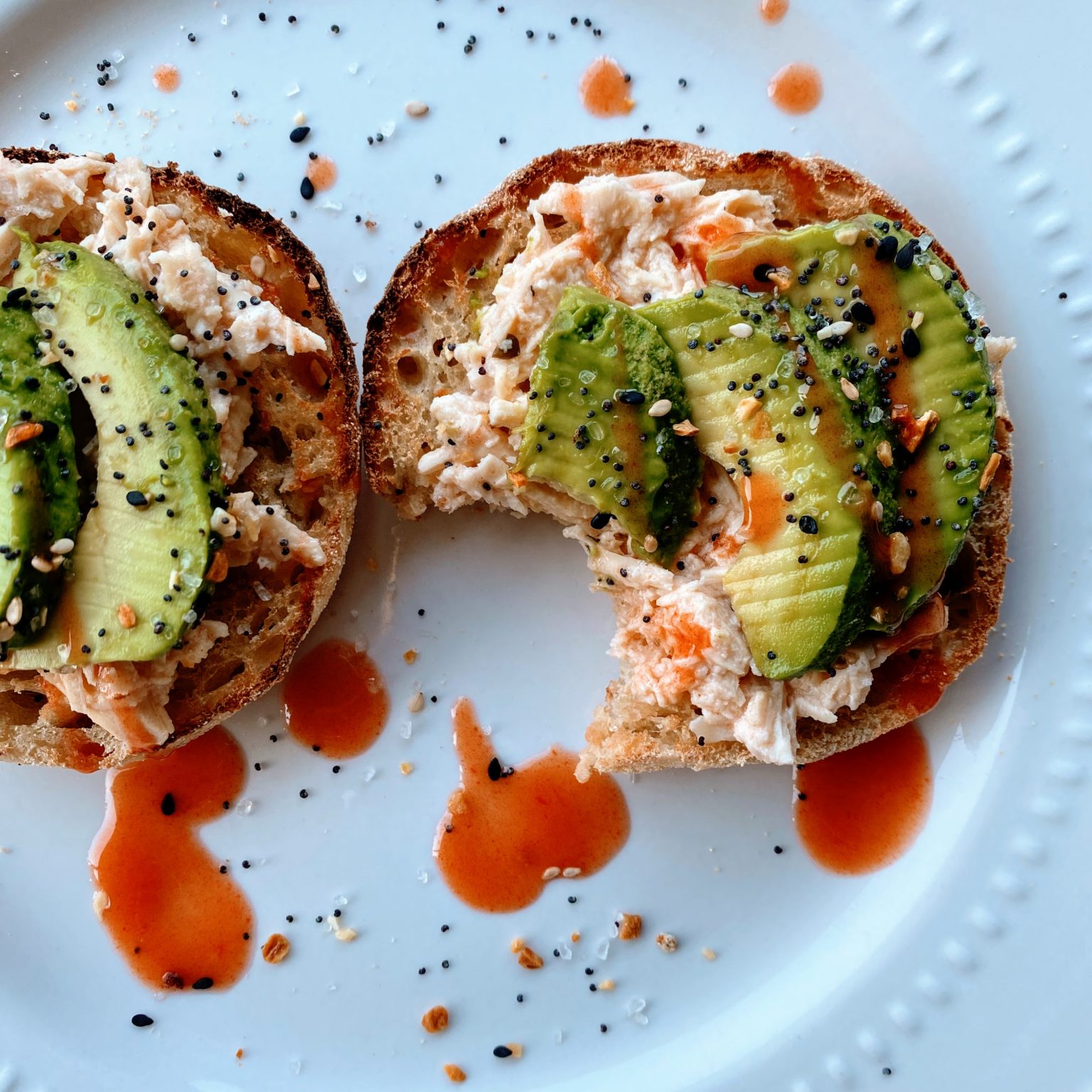 Buffalo Chicken Avocado Toast