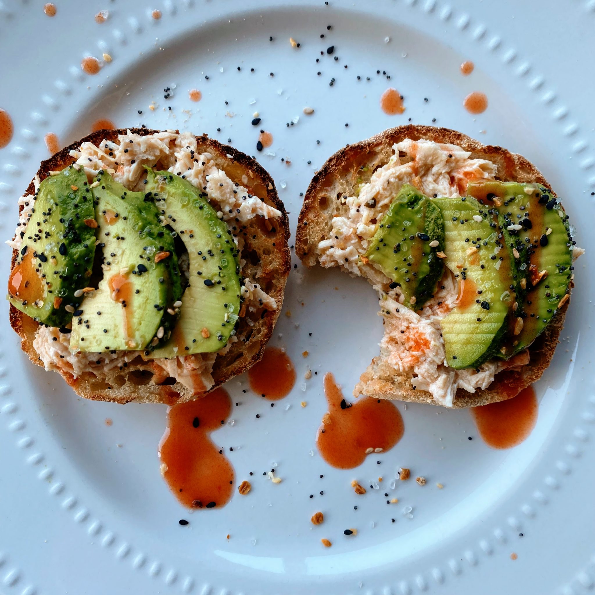 Buffalo Chicken Avocado Toast