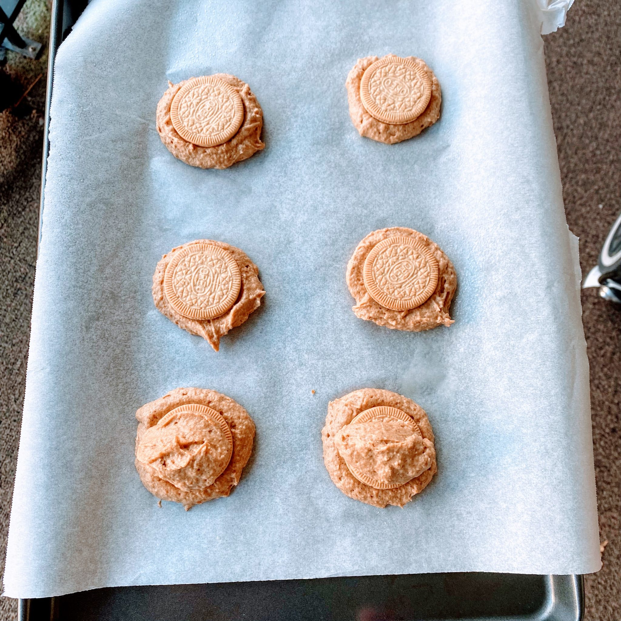 Oreo Stuffed Pumpkin Snickerdoodles