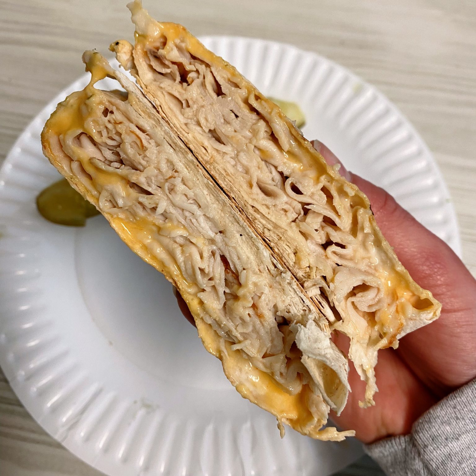 Extra Cheesy Buffalo Crunch Wrap