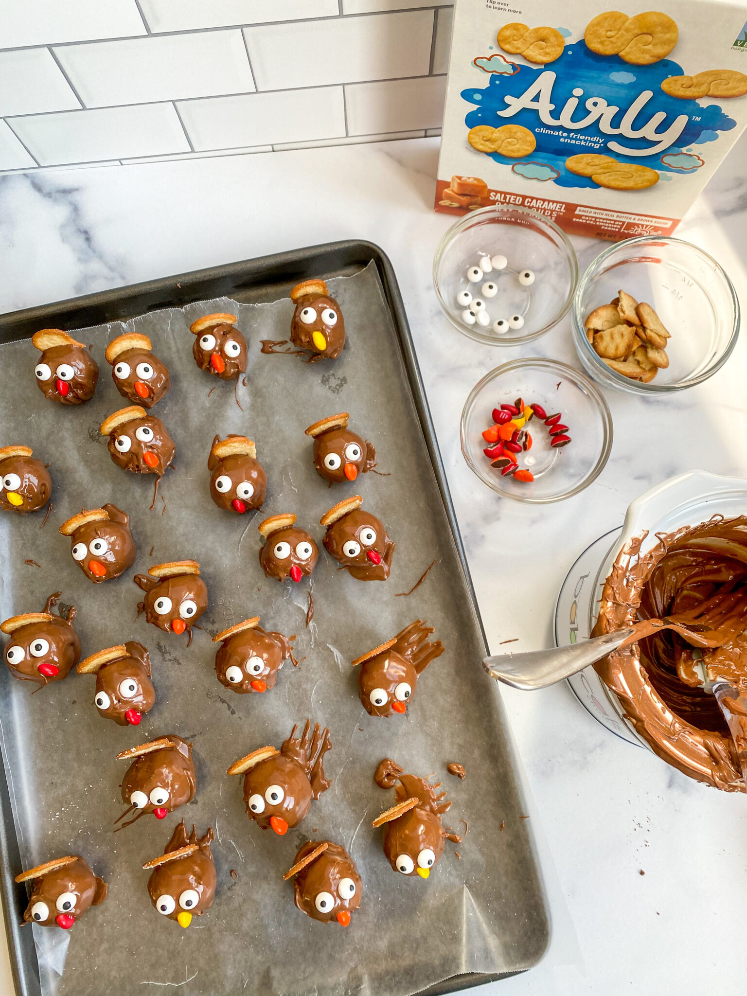 Chocolate Cream Cheese Turkey Truffles
