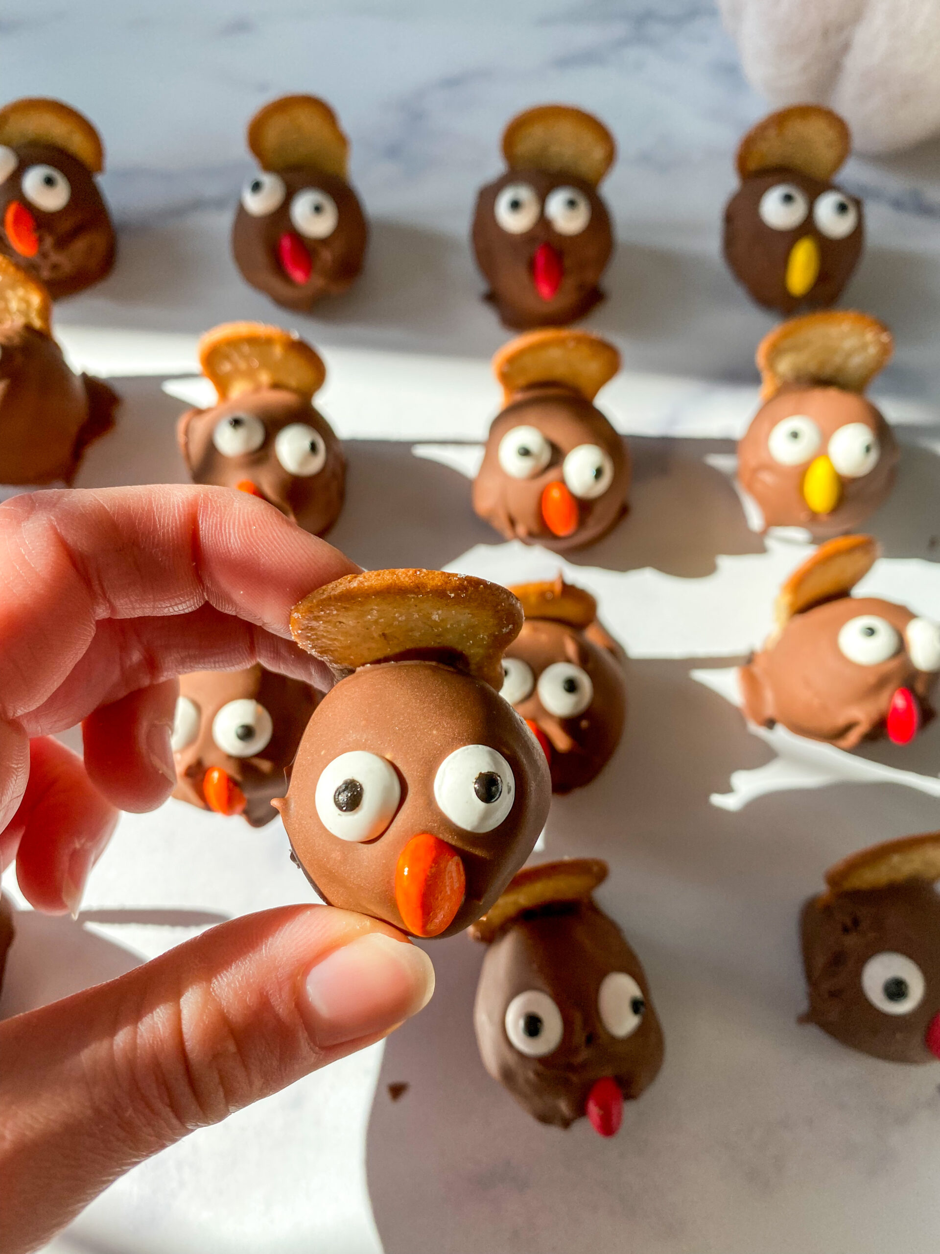 Chocolate Cream Cheese Turkey Truffles